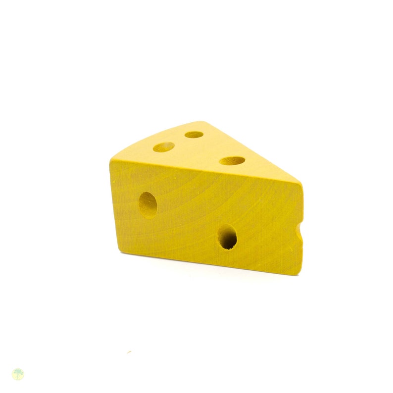 Wooden Play Food Swiss Cheese Artisan Cheese Miniature Food - Etsy