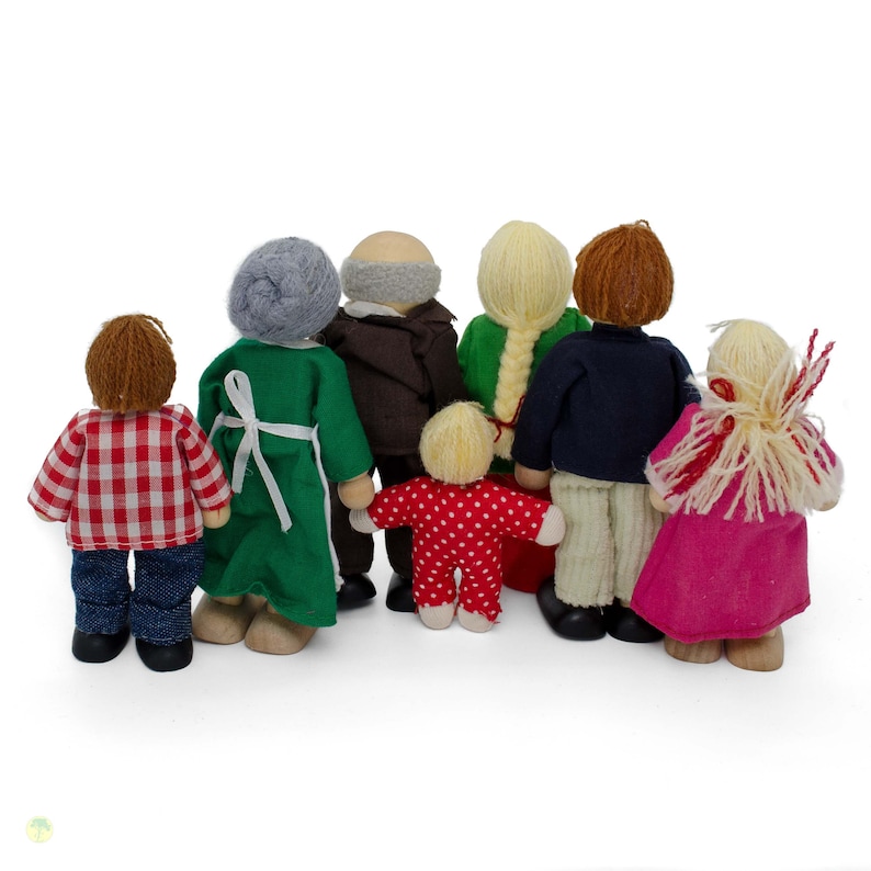 7-piece Dolls Family - Etsy