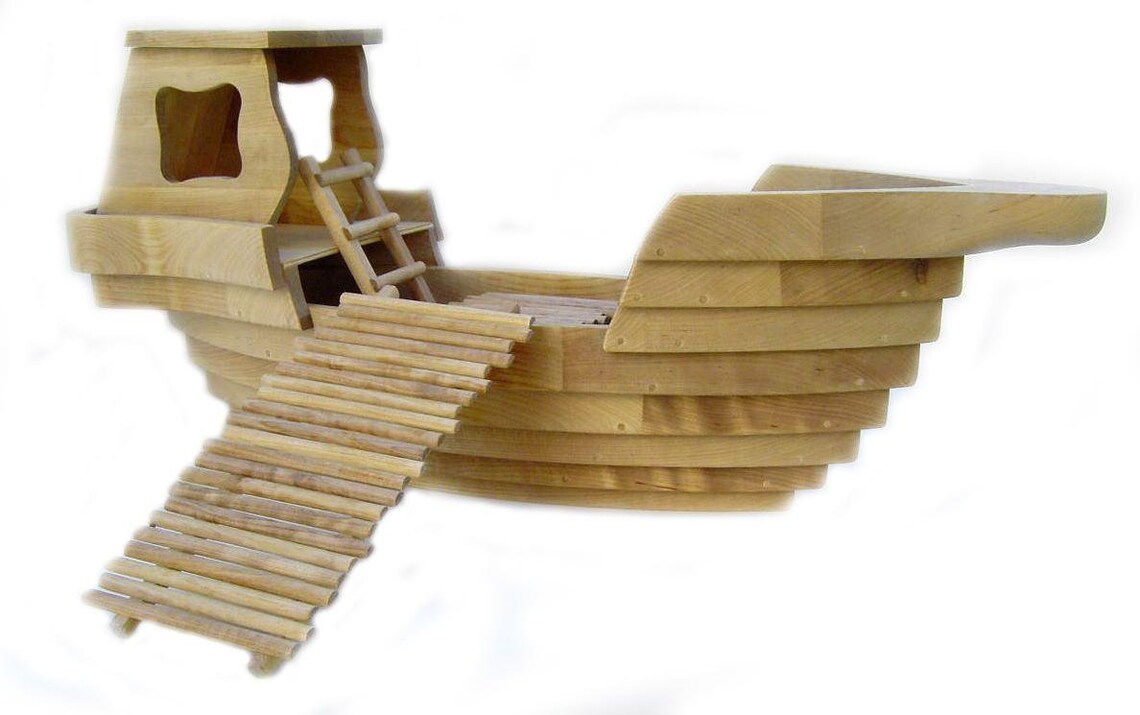 Large handmade wooden Ark with or without figures | Etsy