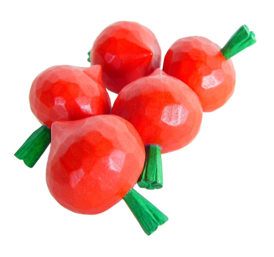 Radish Red, Handcarved Grocery Item, Wooden Toy - Etsy