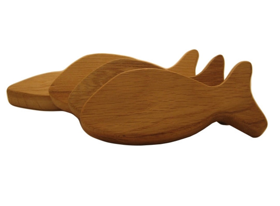 Wooden Play Food Fish, Miniature Food, Role Play Grocery Shop ...