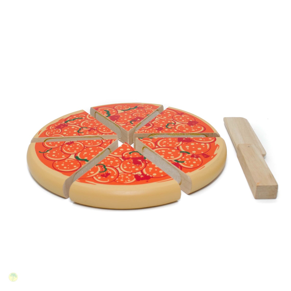 Wooden Play Food Pizza to Cut - Etsy