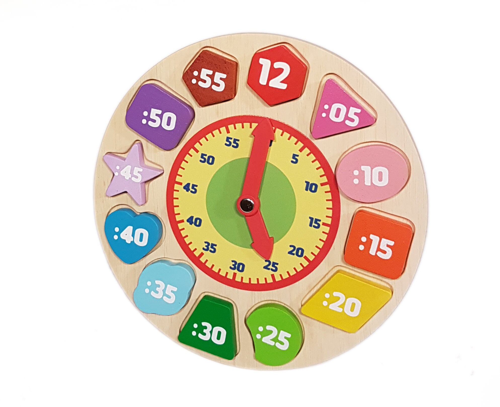 Wooden Learning Clock With Hours and Minutes! - Etsy