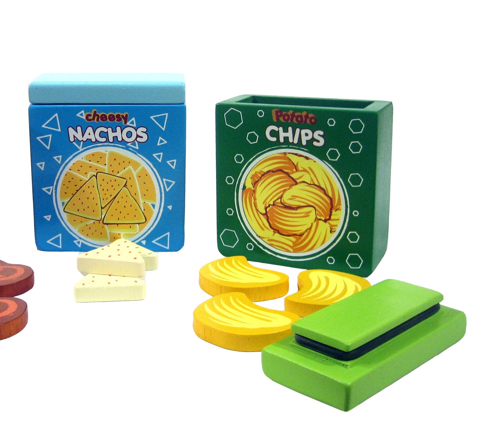 Wooden Play Food Snacks Miniature Food Role Play Grocery - Etsy