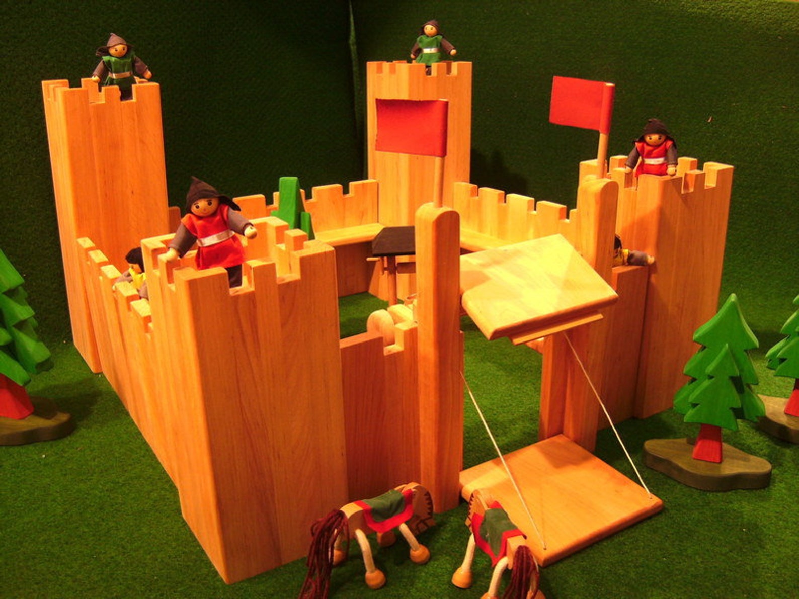 Wooden Castle Ronneburg Made of Alder Wood | Etsy