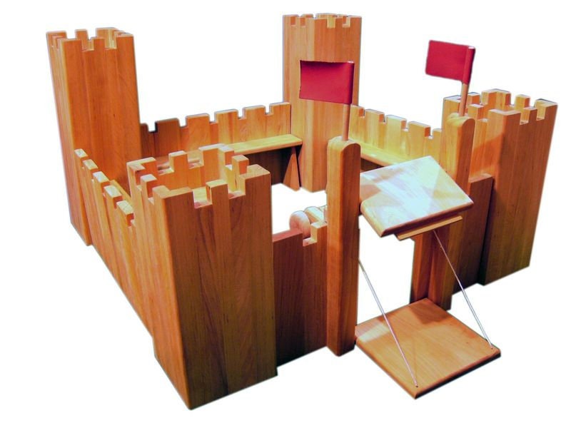 Wooden Castle Ronneburg, Made of Alder Wood - Etsy