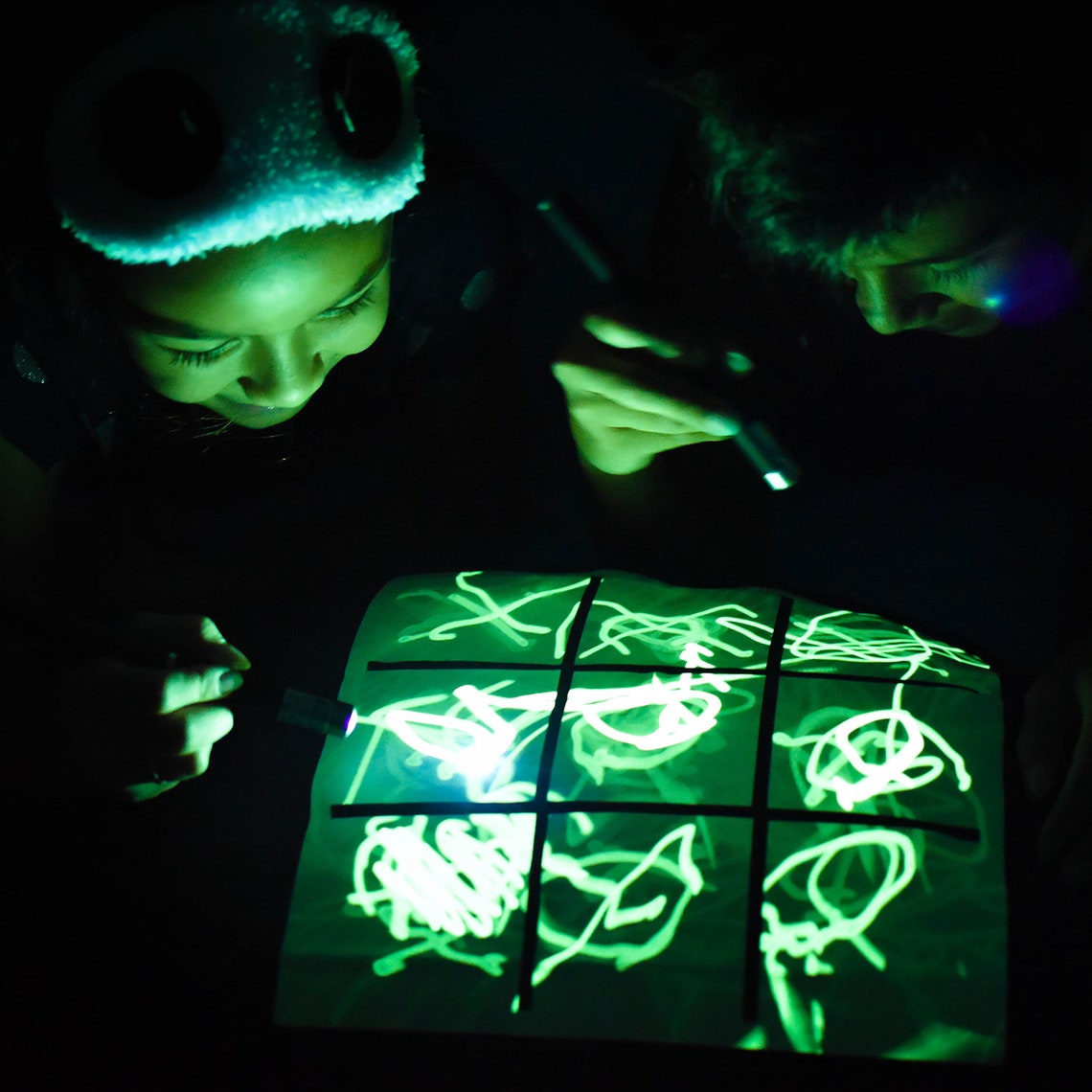 Glow Sketch Glow in the Dark Doodle Pillowcase Noughts & | Etsy