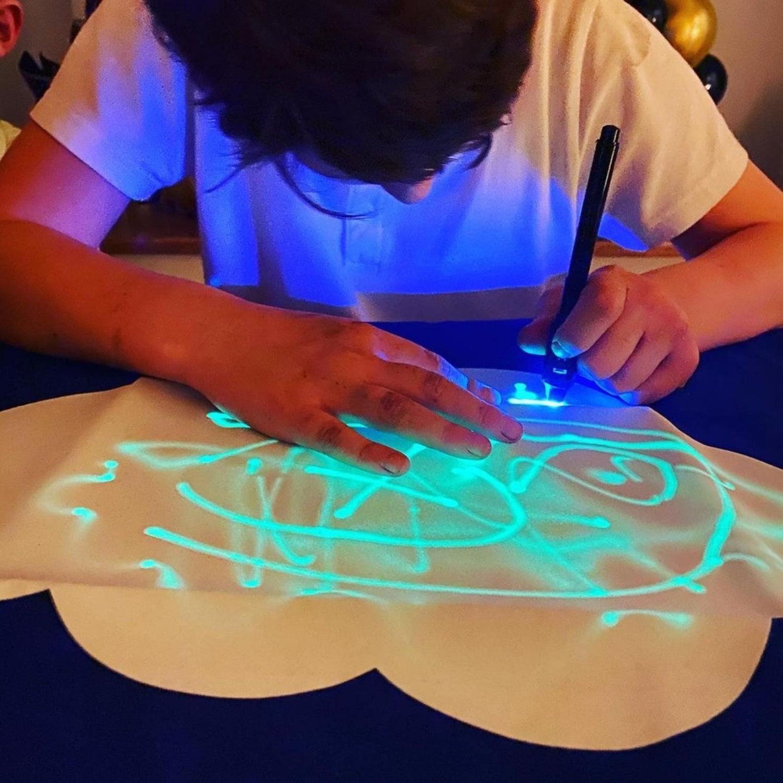 Glow Sketch Glow in the Dark Doodle Pillowcase Dream Cloud - Etsy