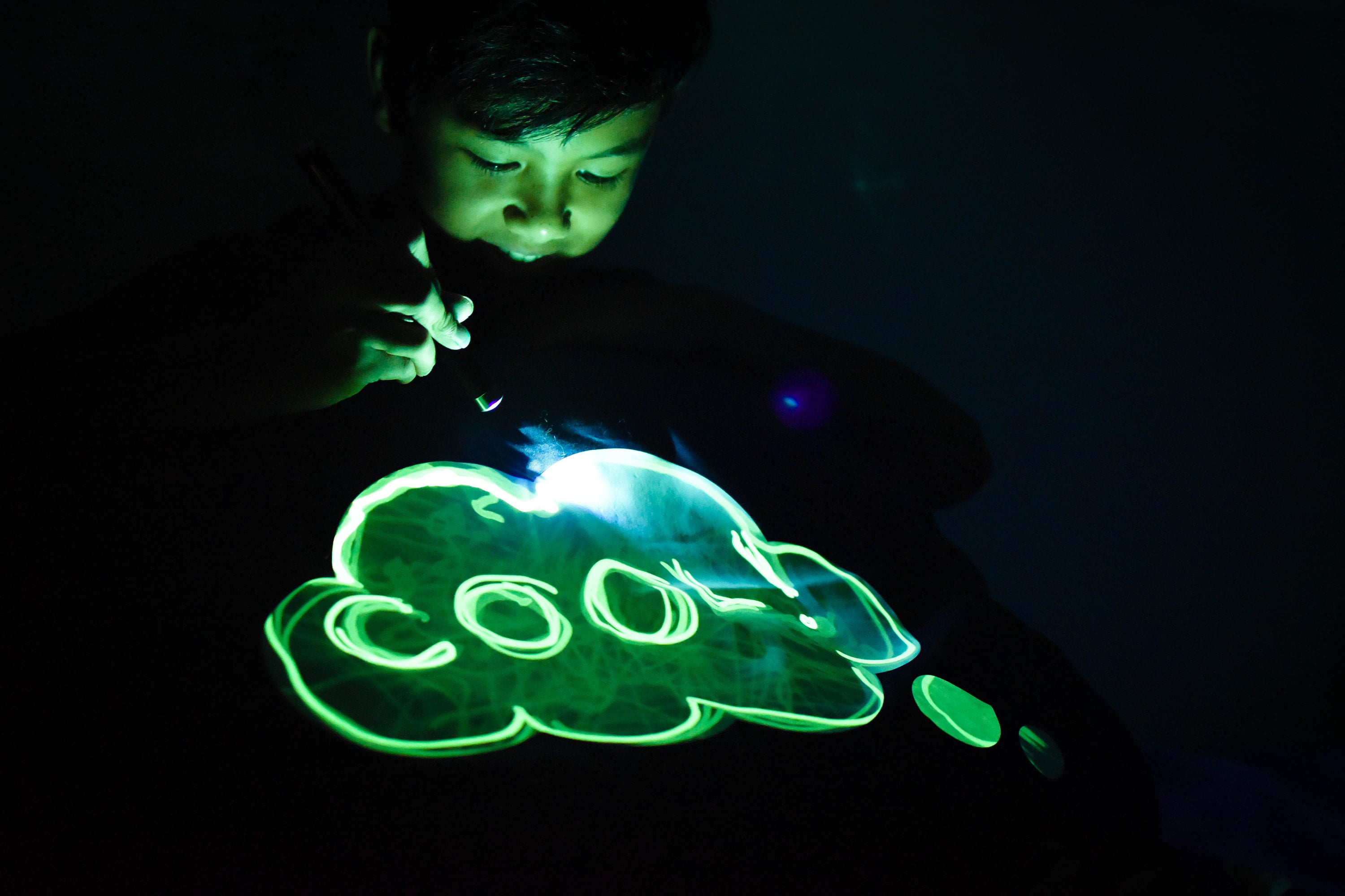 Glow Sketch Glow in the Dark Doodle Pillowcase Dream Cloud | Etsy