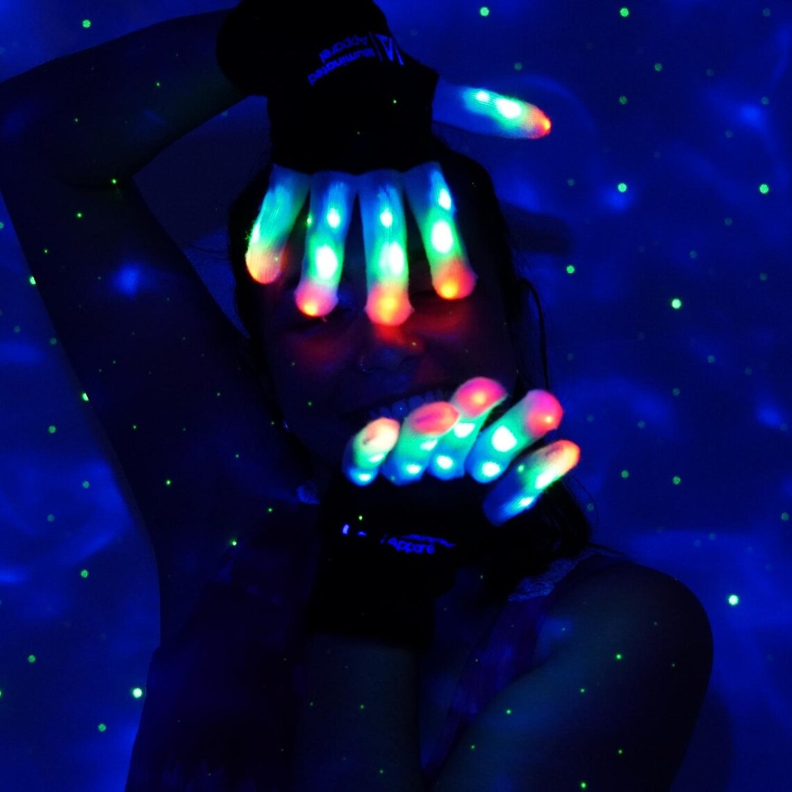 Illuminated Apparel Kids LED Light up Flashing Gloves for - Etsy