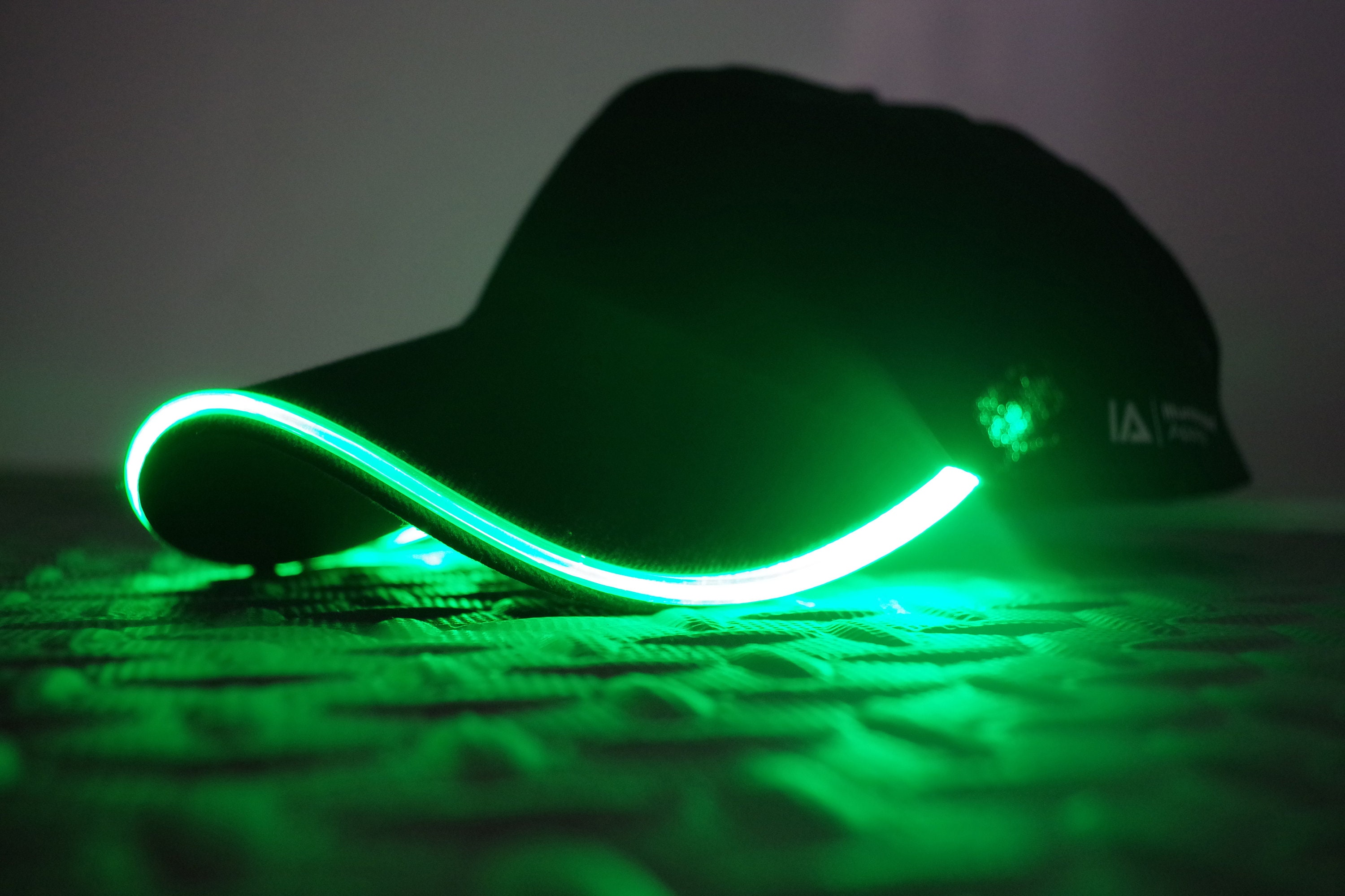 Illuminated Apparel Green LED Light up Baseball Cap Hat Glow - Etsy