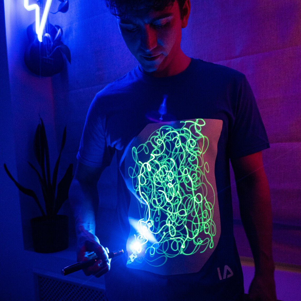 Interactive Glow-in-the-dark T-shirt: Draw With Light, Sensory Friendly ...