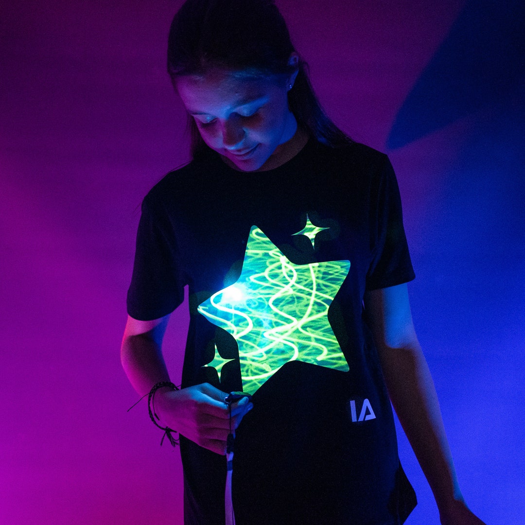 Shining Star Interactive Glow in the Dark T-shirt - Etsy
