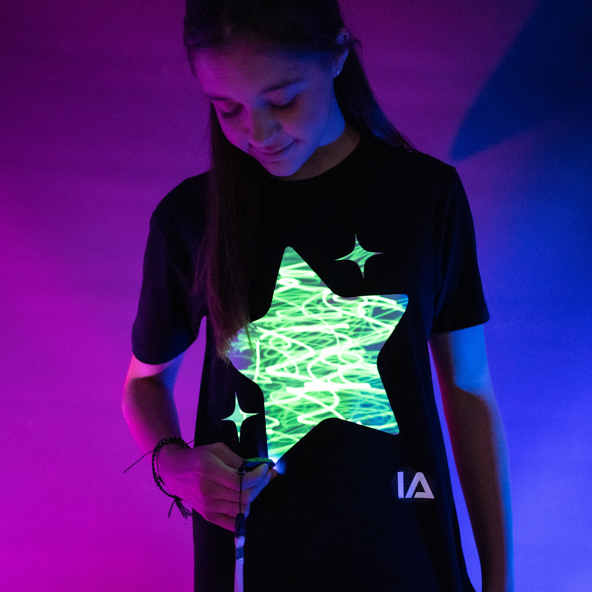 Shining Star Interactive Glow in the Dark T-shirt Christmas - Etsy