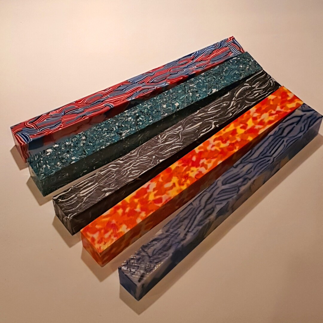 Erinoid Cellulose Acetate Pen Blanks 5 Pack - Etsy