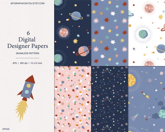 Clip Art & Image Files Moon Seamless Pattern Digital File Drip Moon ...