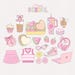 Preppy Coquette Pink Back to School Clipart – Pencil Bow Girlie School ...