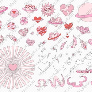 Cosmic Outer Space Valentines Day Astronaut Galaxy Extraterrestrial ...