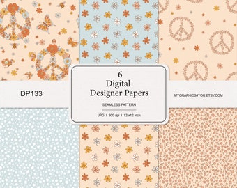 Retro 60s 70s Peace Love Groovy Hippie Flower Power Child | Etsy