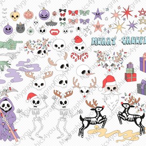 Merry Hexmas Gothmas Creepmas Pastel Goth Spooky Creepy Halloween ...
