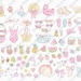 Cute Coquette Beach Girl Clipart Set | Pastel Summer Aesthetic PNG ...