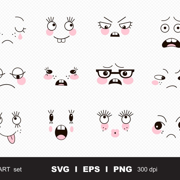 Silly Face Svg - Etsy