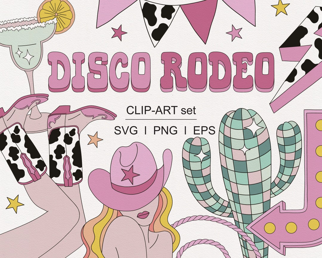 Western Groovy Disco Rodeo Bachelorette Party Disco Ball Disco Cowgirl ...