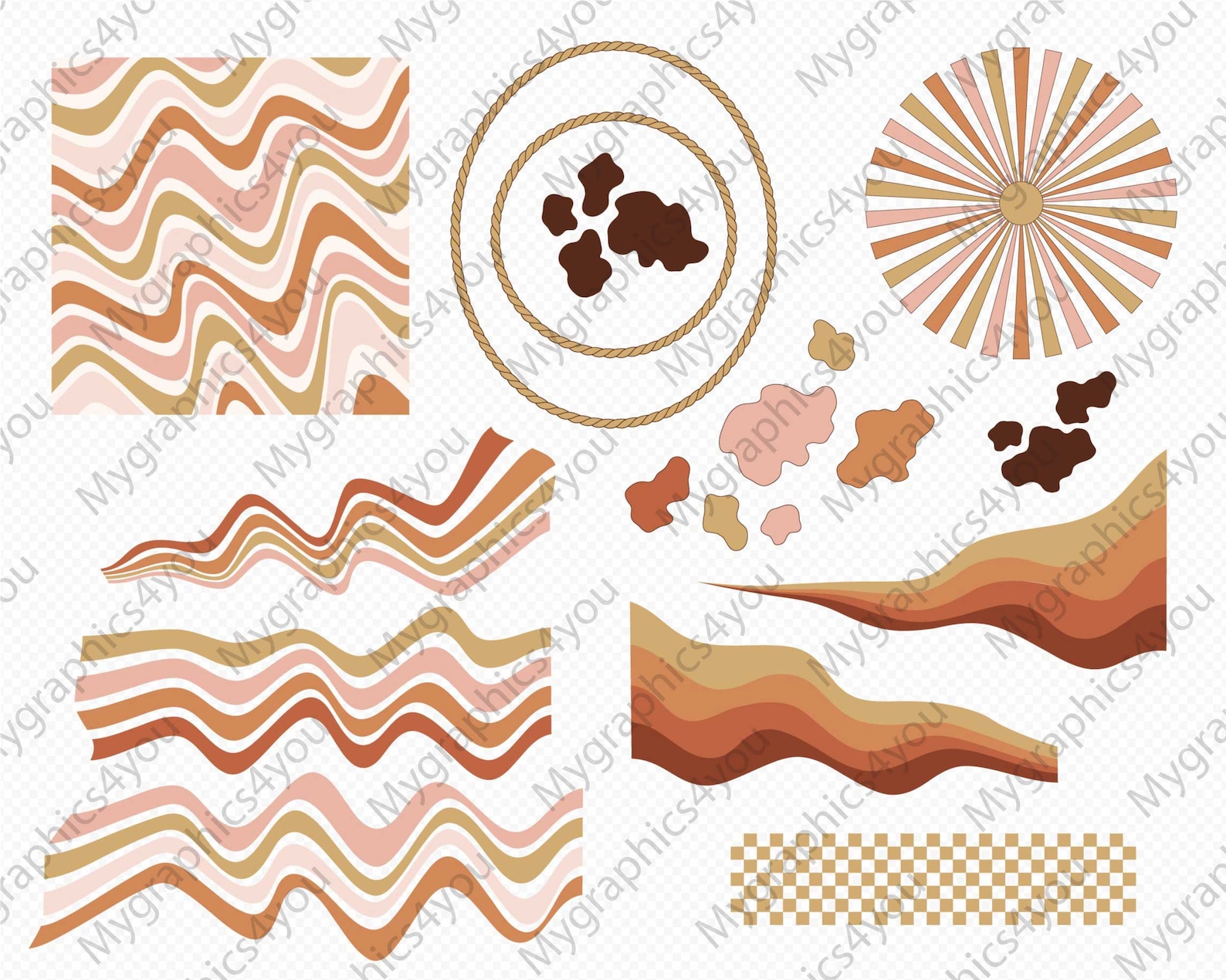 Retro 60s 70s Groovy Hippie Western Smiley Cowboy Daisy - Etsy