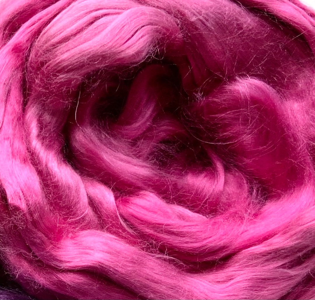 13 G MULBERRY SILK Mallow Pink 230 Euros/kg COMBING Finest Silk ...