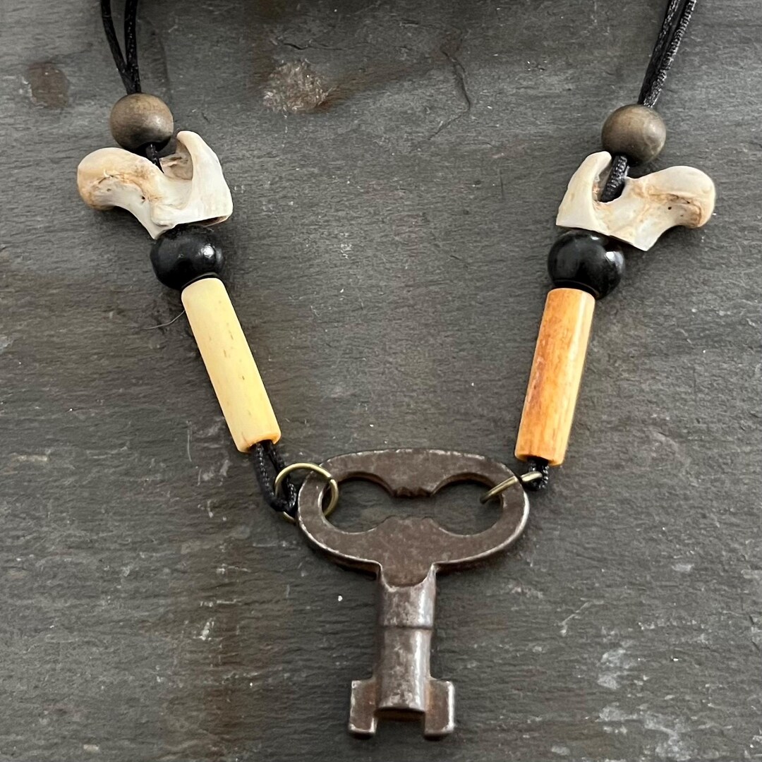 Bird/ox Bone Key Necklace - Etsy