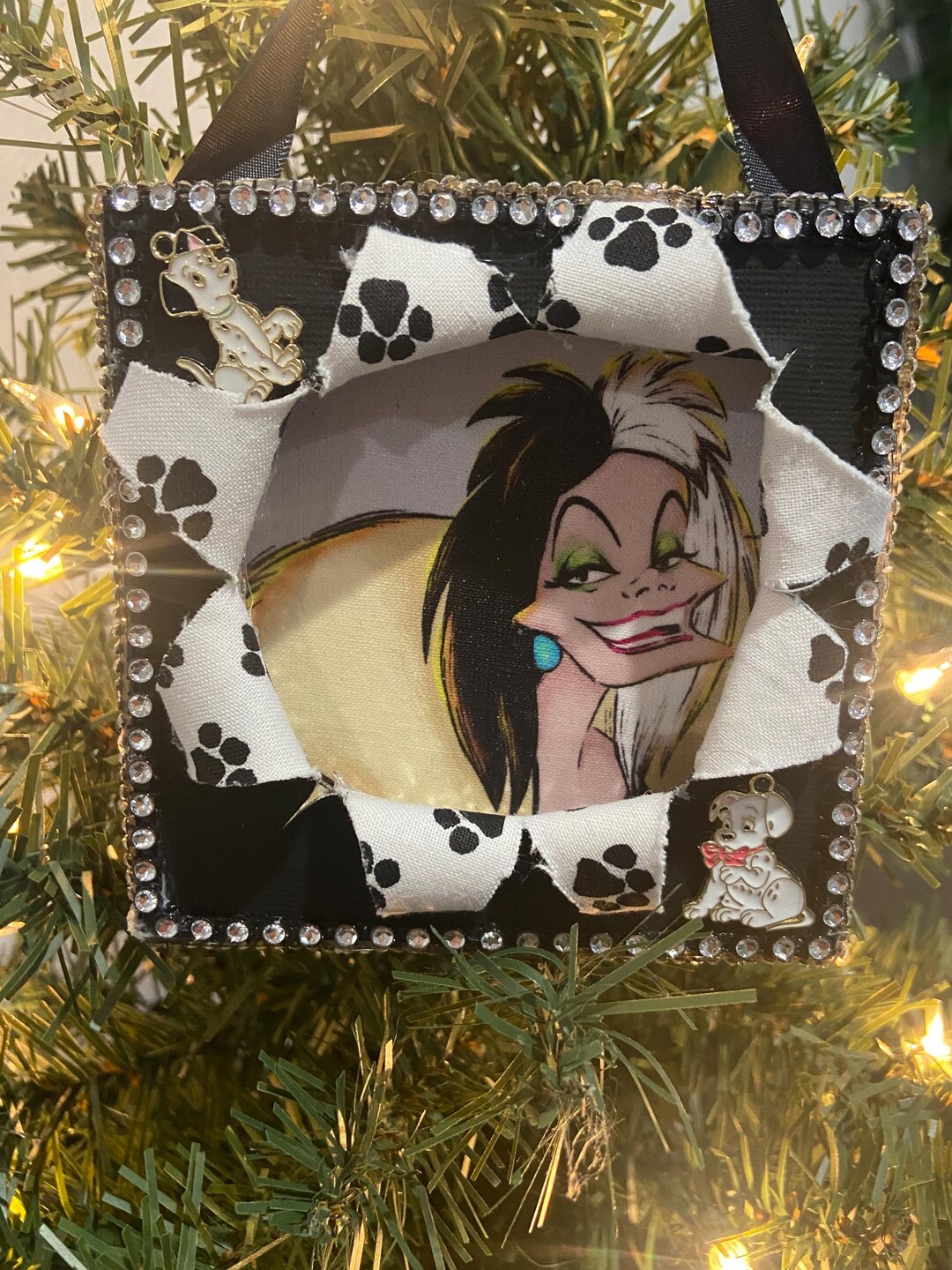 Glamorous Dalmation Villain Exploded Canvas Ornament - Etsy