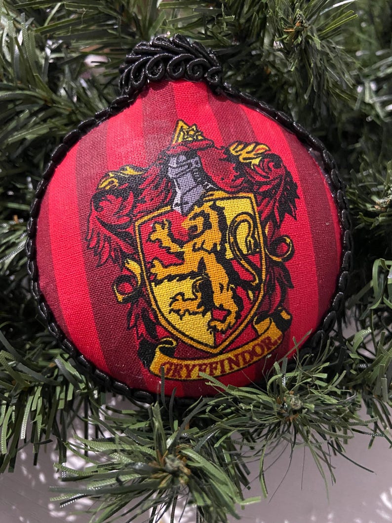 HP Wizard House Inspired Christmas Tree Ornaments - Etsy