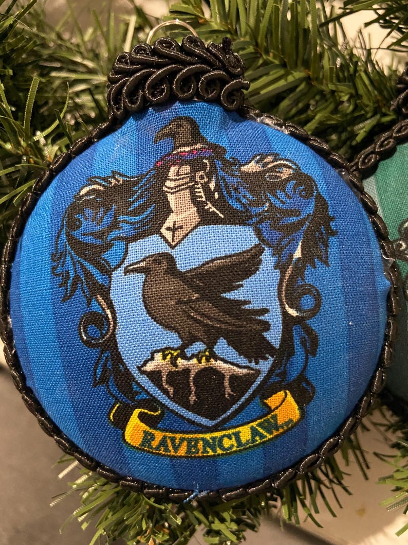 HP Wizard House Inspired Christmas Tree Ornaments - Etsy