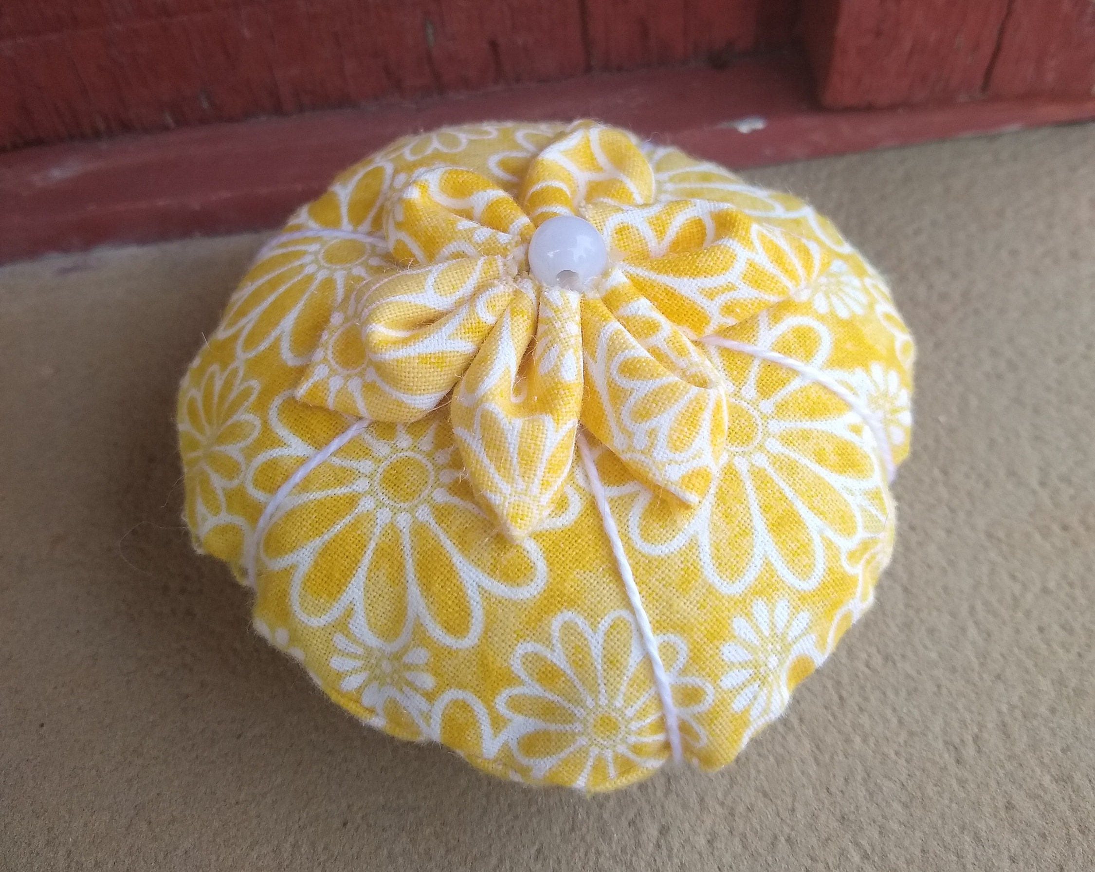 Yellow Pin Cushion - Etsy