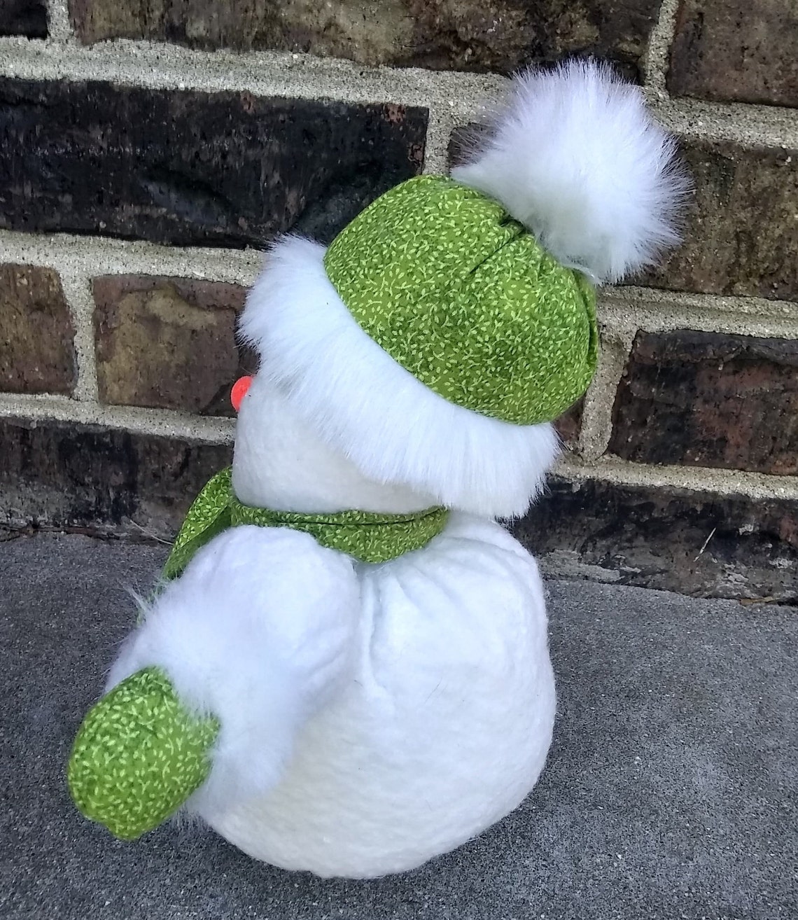 Stuffed Green Snowman Plushie - Etsy