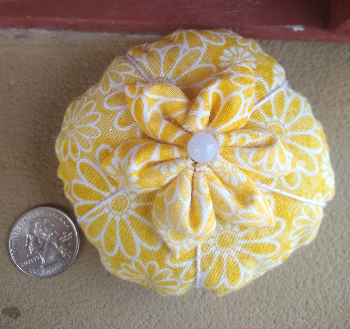 Yellow Pin Cushion - Etsy