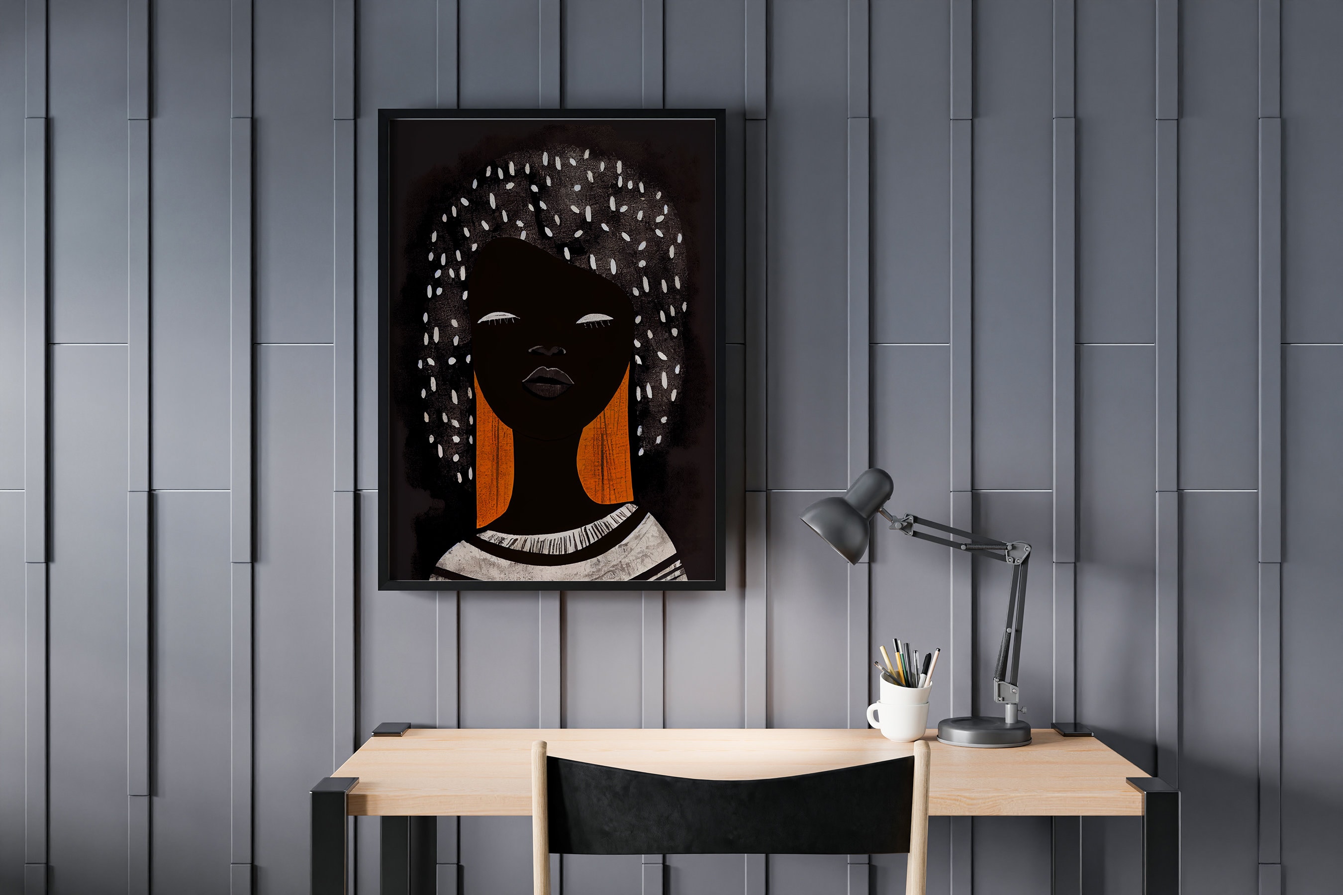 Afrocentric Wall Art Black Woman Wall Decor BLM Art Afro - Etsy