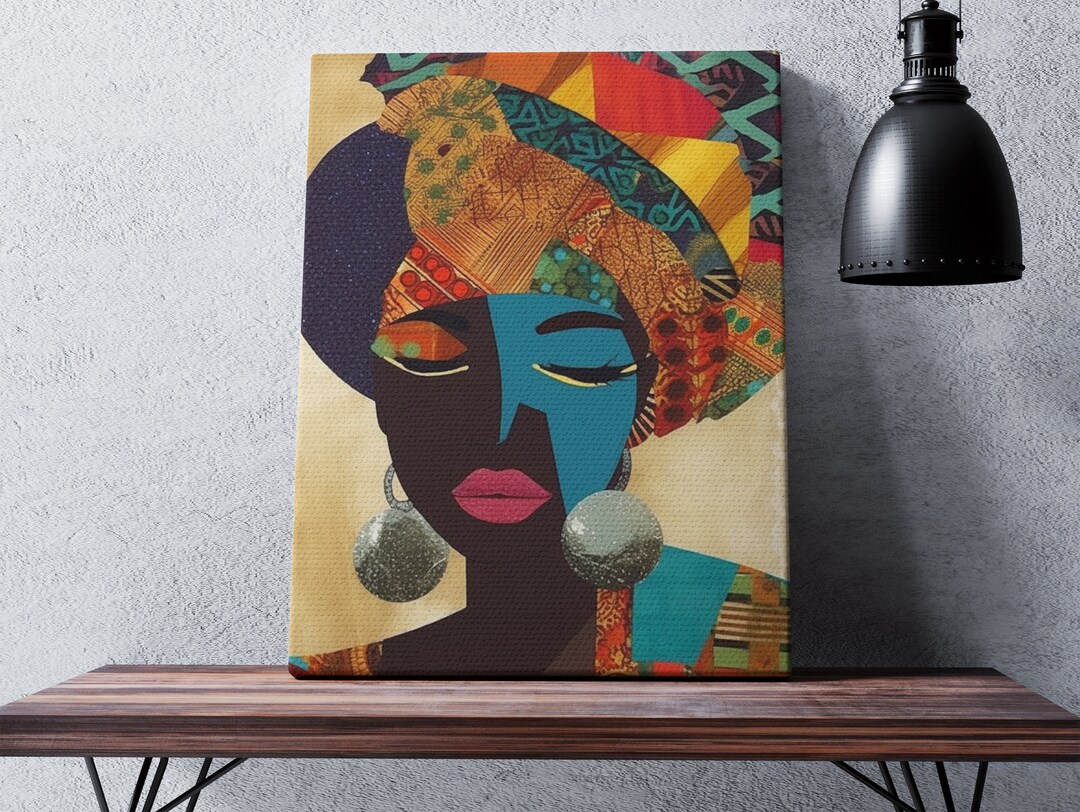 Black Art, Afrocentric Wall Art Decor, Black Woman Wall Art, BLM Wall ...