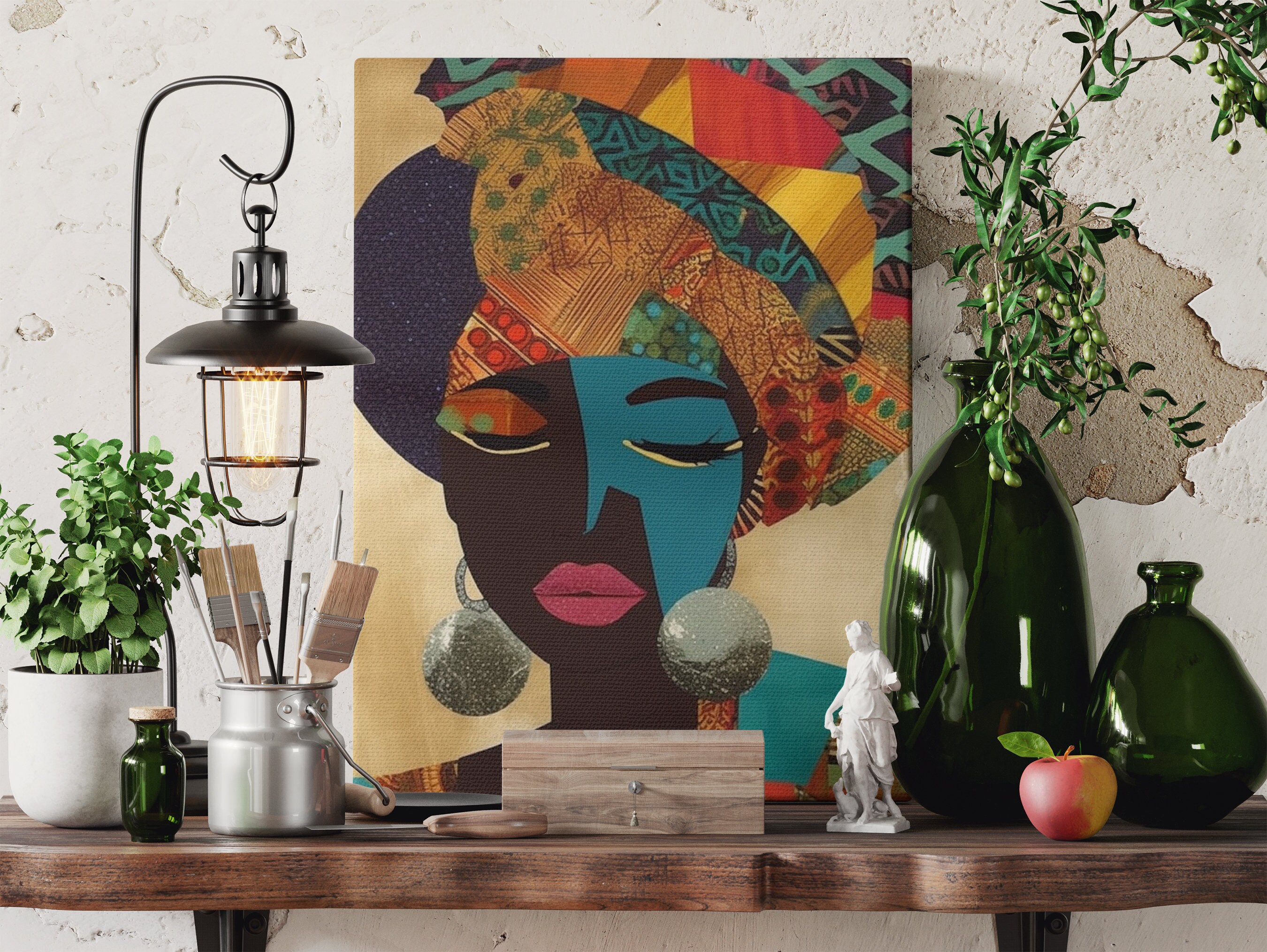 Black Art Afrocentric Wall Art Decor Black Woman Wall Art - Etsy