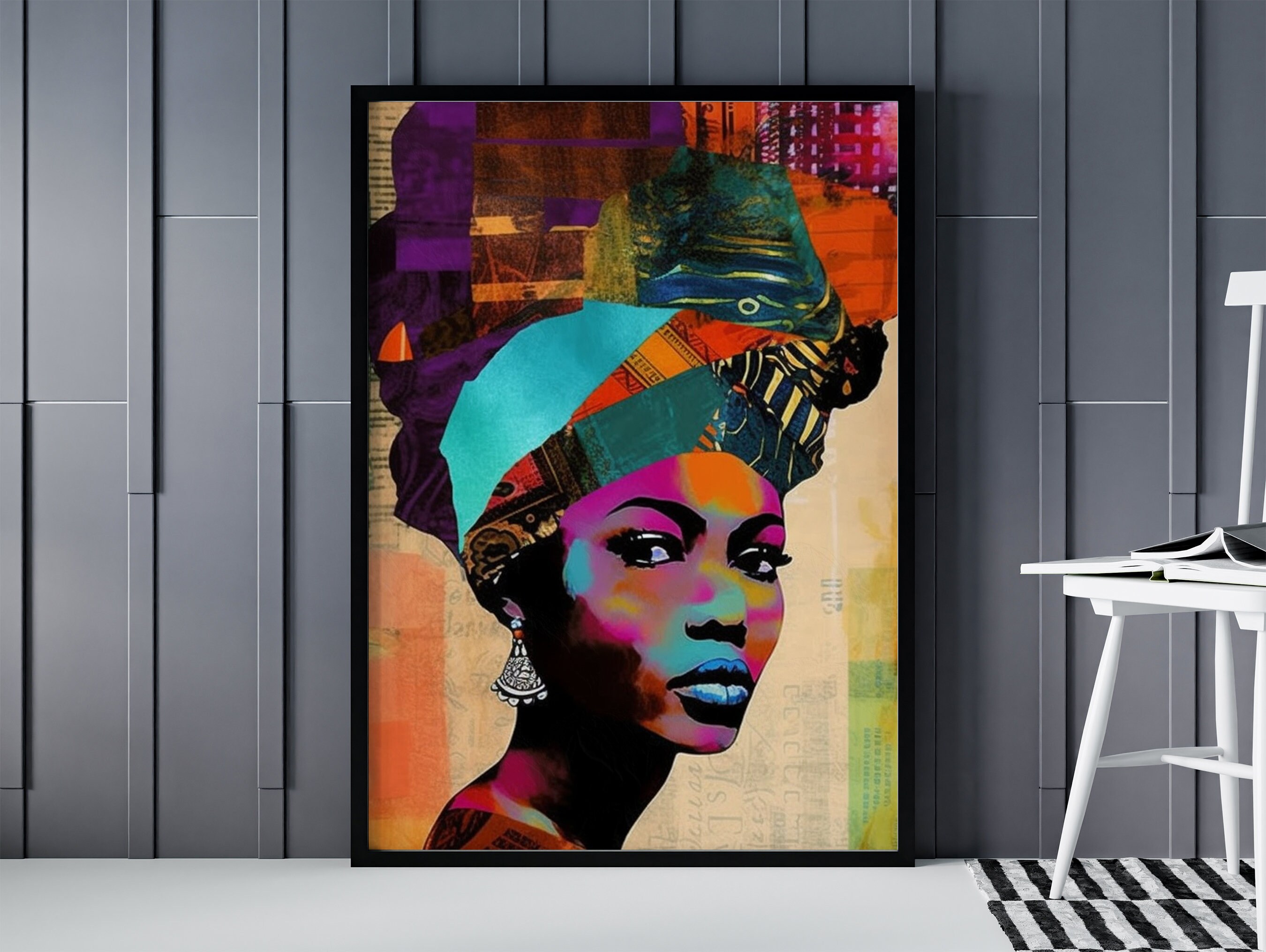 Black Art Black Woman Wall Decor BLM Art Afro American - Etsy