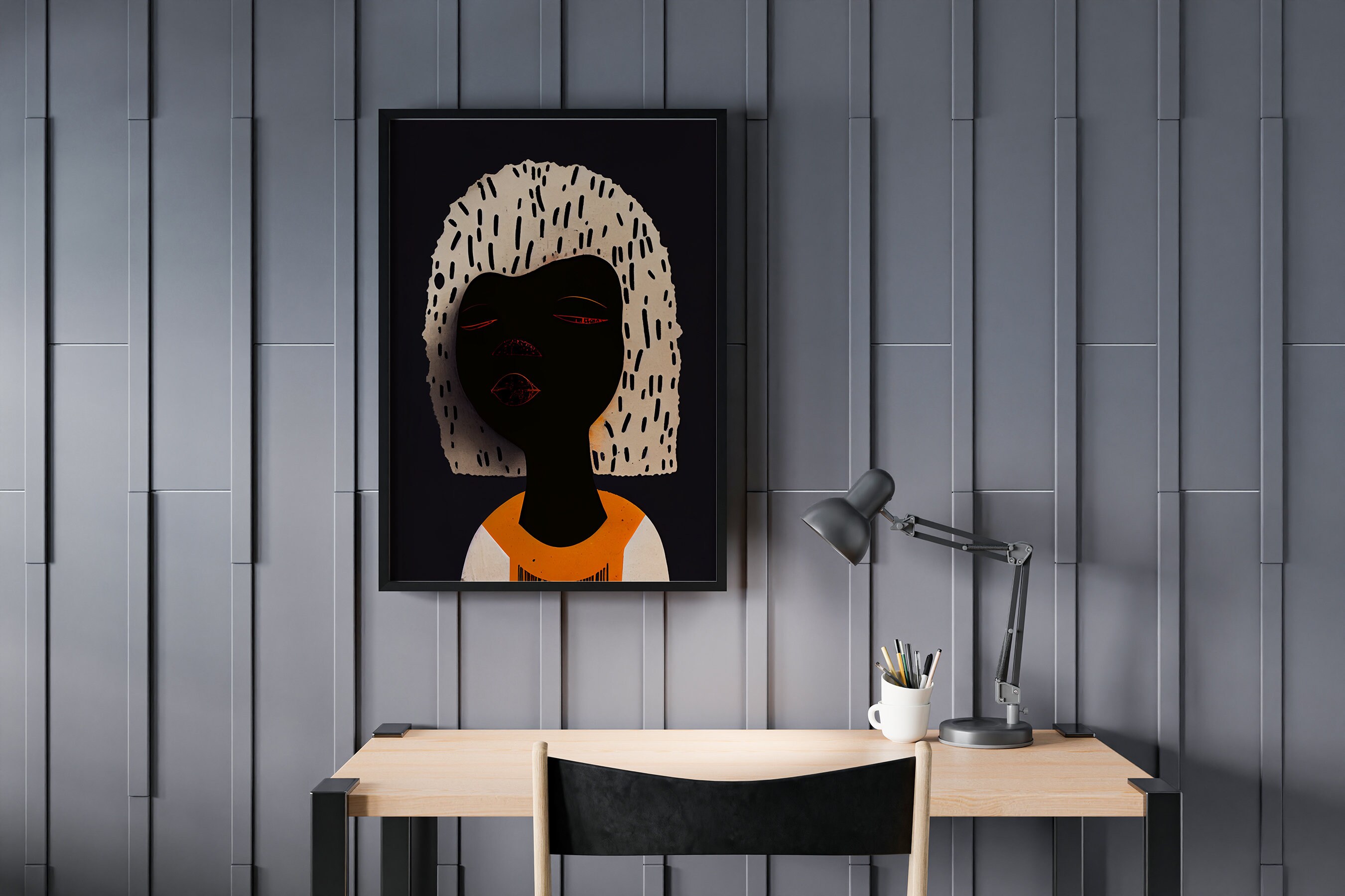Afrocentric Wall Art Black Woman Wall Decor BLM Art Afro - Etsy