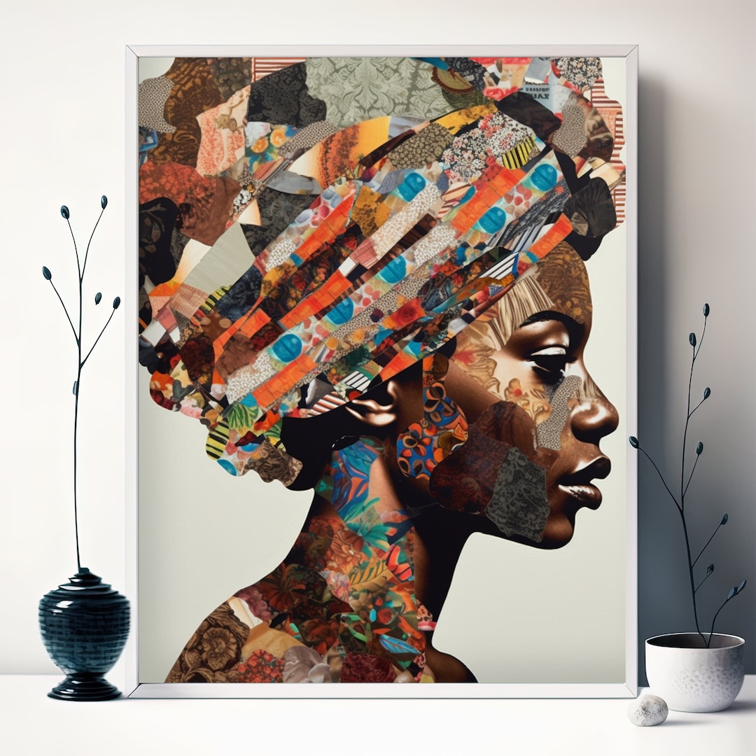 Black Art Black Woman Wall Decor BLM Art Afro American Art Afrocentric ...