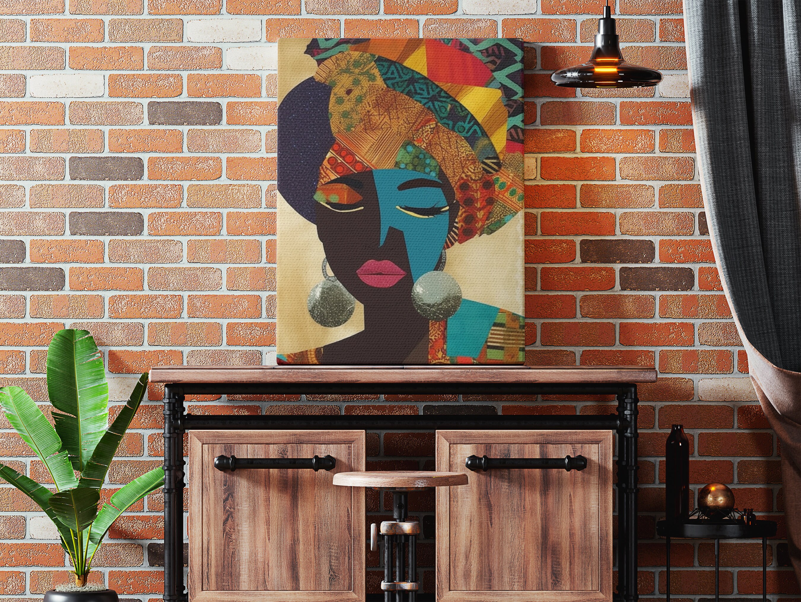 Black Art Afrocentric Wall Art Decor Black Woman Wall Art - Etsy