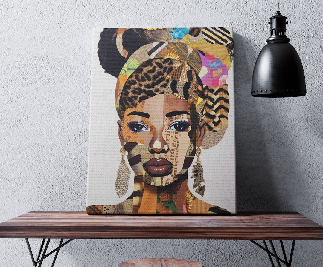 Black Art, Afrocentric Wall Art Decor, Black Woman Wall Art, BLM Wall ...