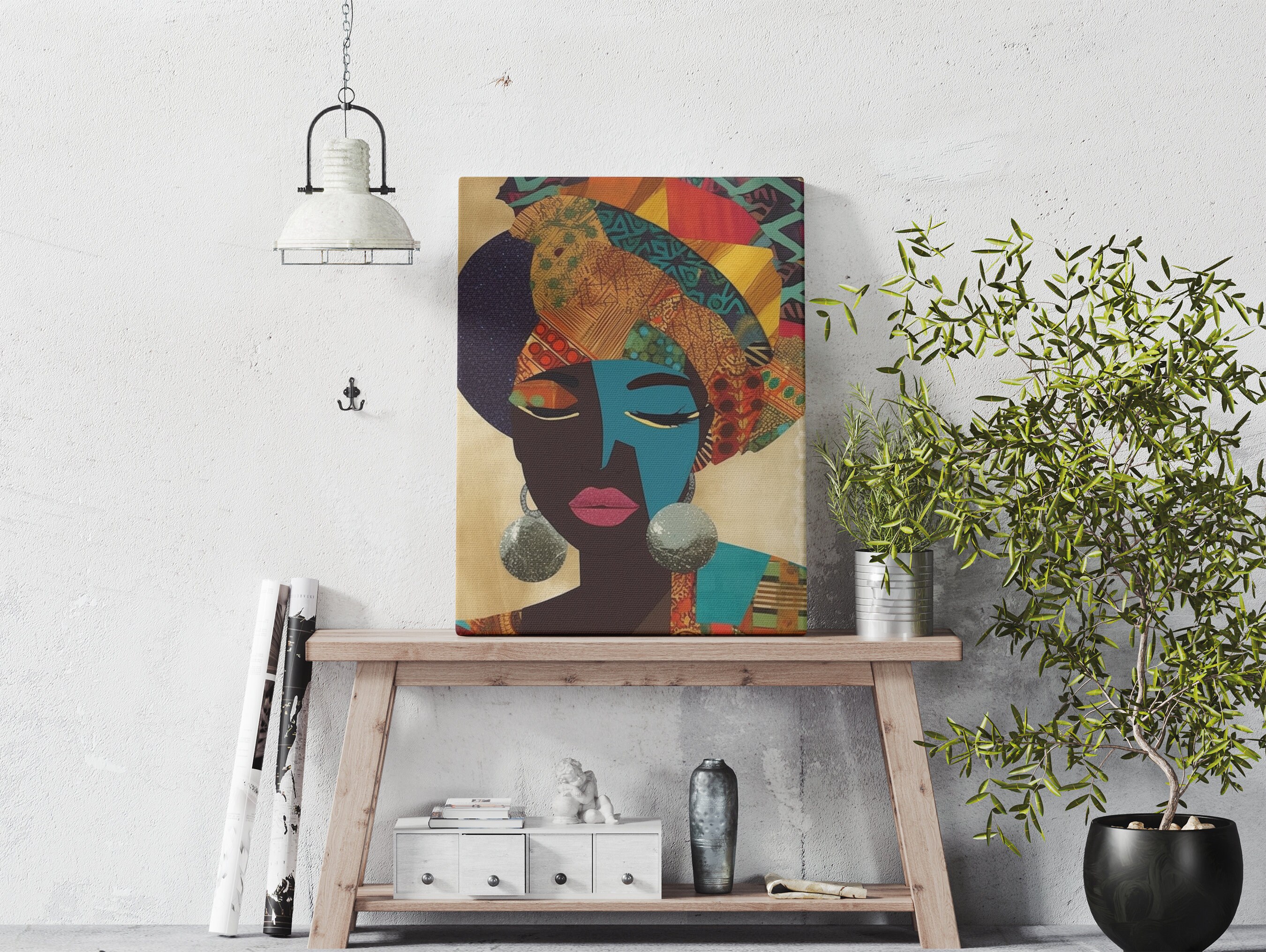 Black Art Afrocentric Wall Art Decor Black Woman Wall Art - Etsy
