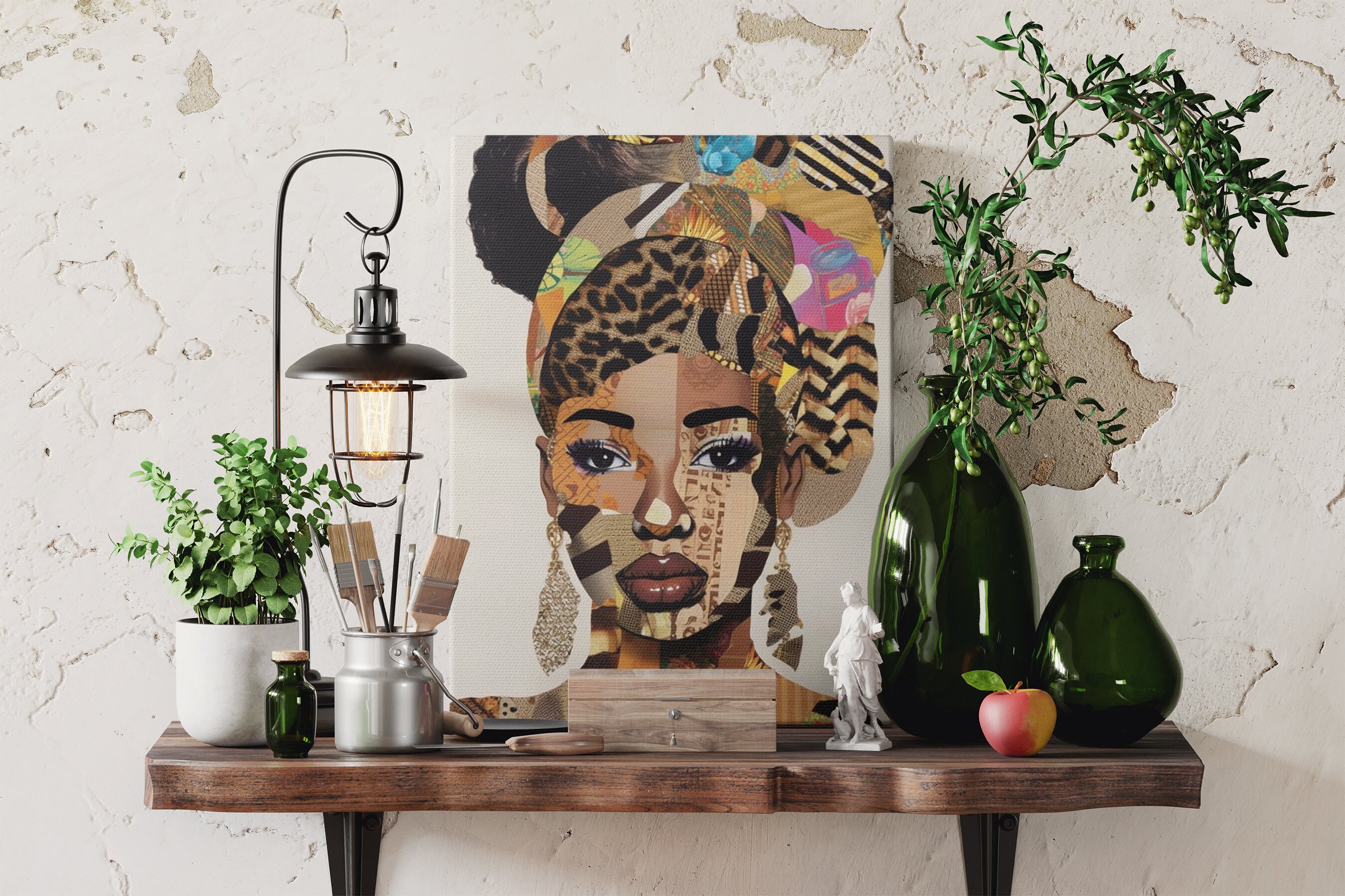 Black Art, Afrocentric Wall Art Decor, Black Woman Wall Art, BLM Wall ...