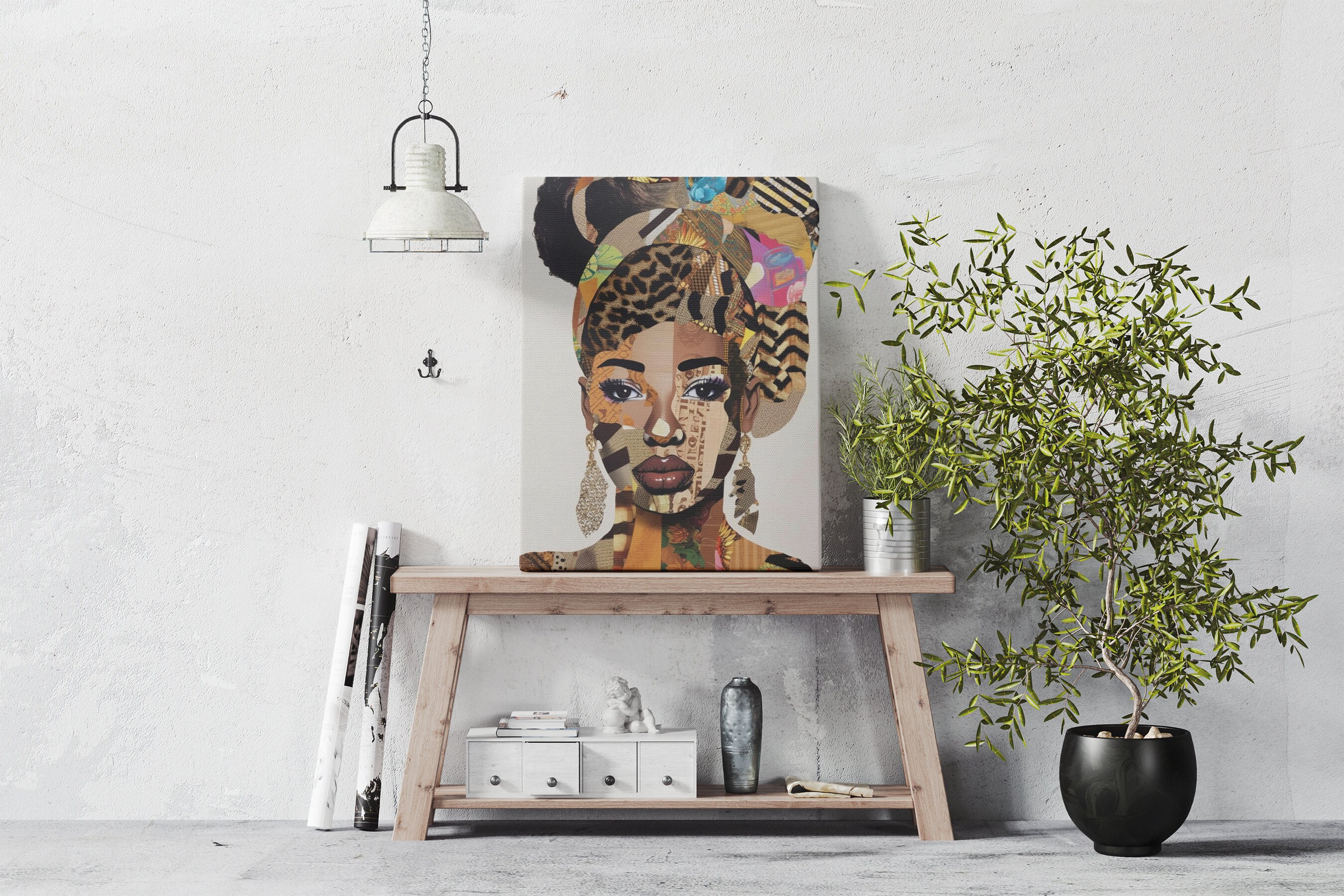 Black Art, Afrocentric Wall Art Decor, Black Woman Wall Art, BLM Wall ...