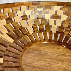 Large Open Segmented Bowl Made From Guanacaste and Maple - Etsy