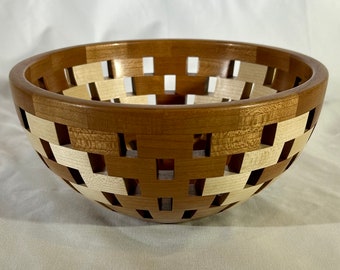 Open Segmented Wood Bowl - Etsy