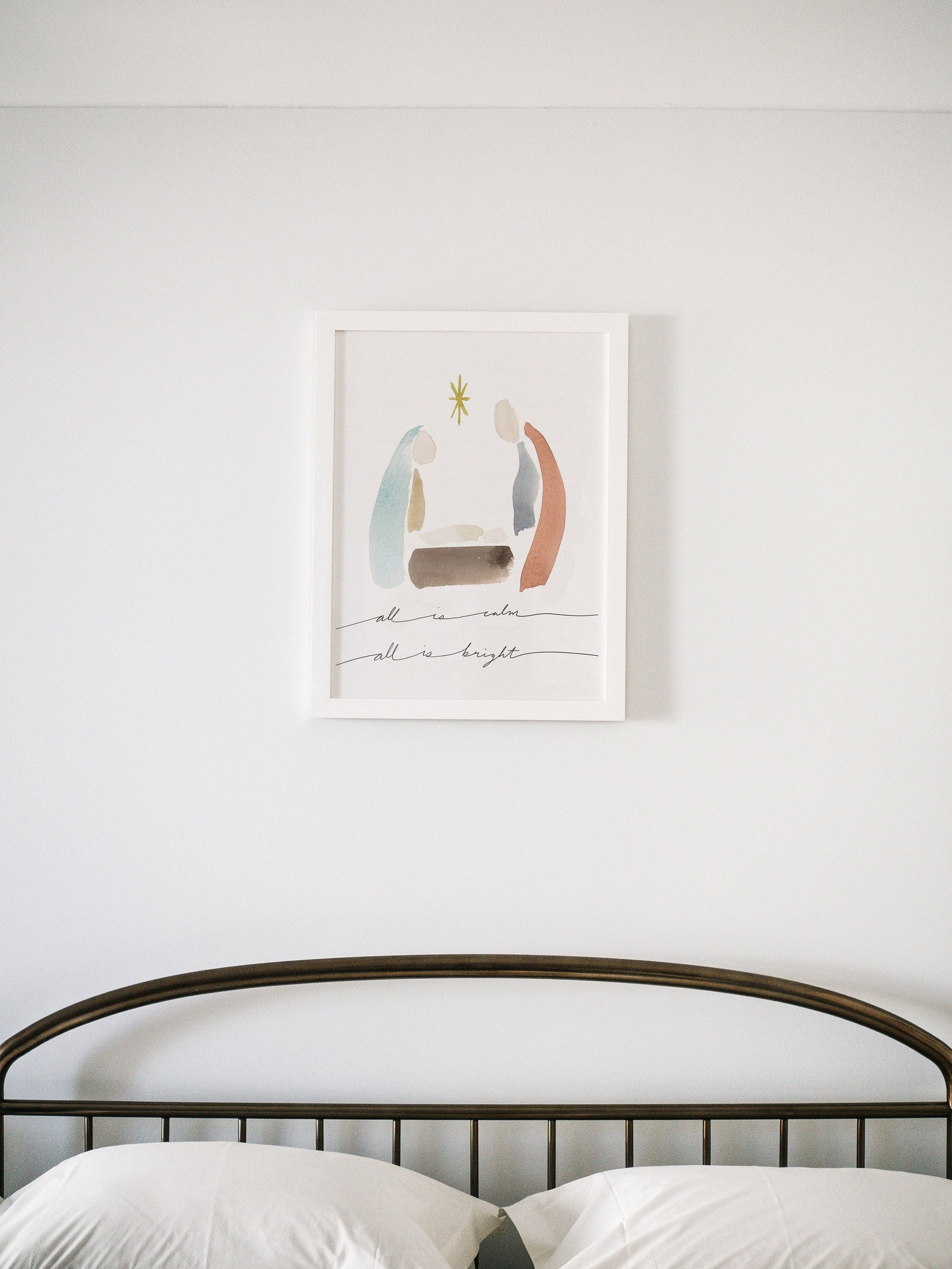 Watercolor Nativity Artwork - Christmas Art - Mary and Joseph - Baby ...